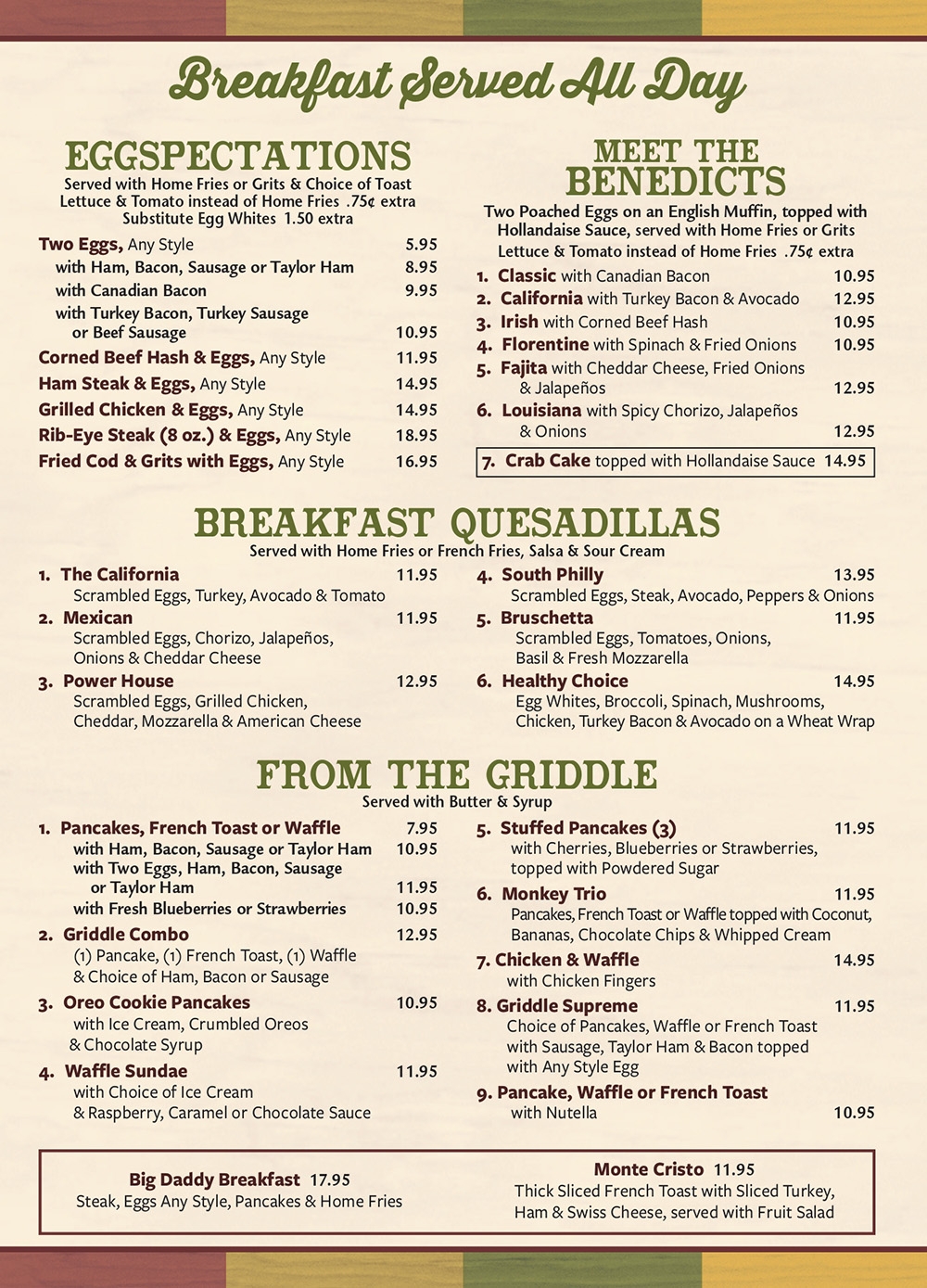 Diner Menu - Classic Diner Foods at Hawthorne Diner